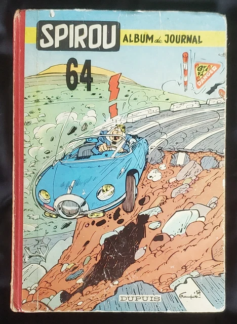 ALBUM JOURNAL SPIROU N°64 EO 1957 recueil N°1019 au N°1028 Franquin ...
