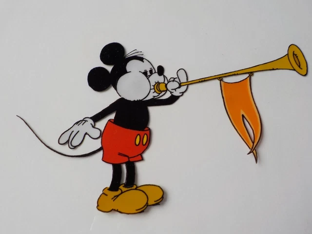 ORIGINAL WALT DISNEY VINTAGE Mickey Mouse Cartoon Production Cel Cell ...