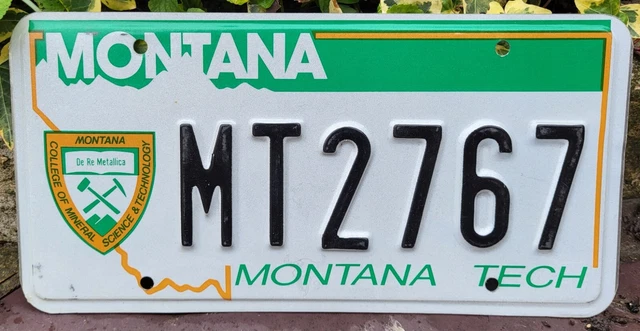 PLAQUE D'IMMATRICULATION MONTANA MT2767 USA US License Plate EUR 22,50 ...