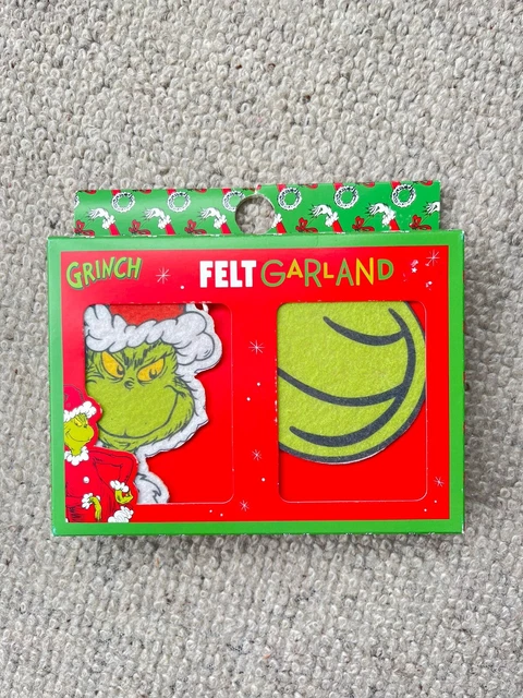 PRIMARK DR SEUSS The Grinch Hanging Felt Garland Banner *DAMAGED BOX* £ ...