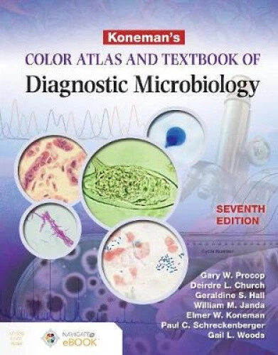 KONEMAN'S COLOR ATLAS and Textbook of Diagnostic Microbiology by Procop ...