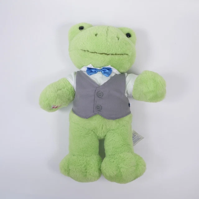 BUILD A BEAR Large Spring Green Frog Plush Soft Toy Teddy 16” £14.99 ...