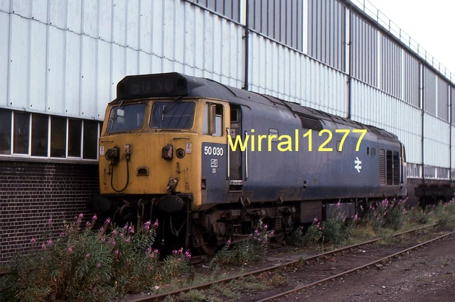 6X4 COLOUR RAILWAY photograph Class 50 50030 at Doncaster Works 14.08. ...