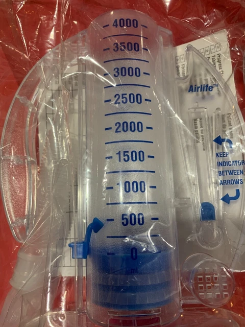VYAIRE AIRLIFE VOLUMETRIC Incentive Spirometer 4000 ml REF 001902A $18. ...