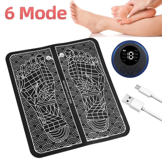 Electric Ems Foot Massager Leg Reshaping Pad Feet Muscle Stimulator Mat
