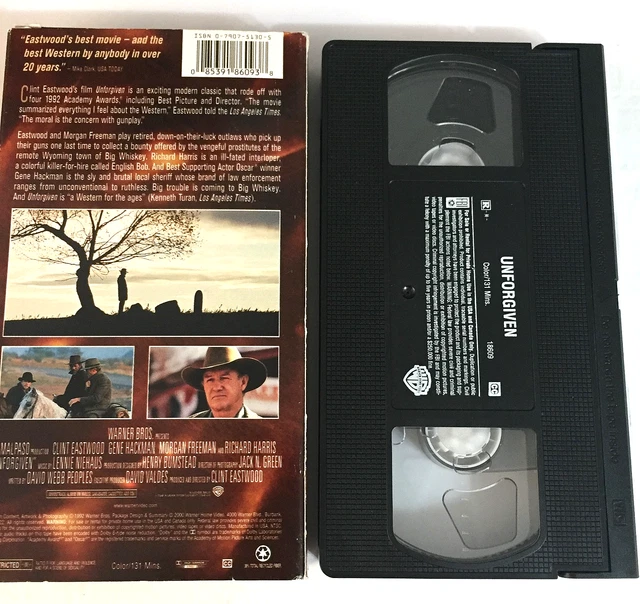 UNFORGIVEN VHS TAPE Clint Eastwood Ships Same Day With Tracking £8.07 ...