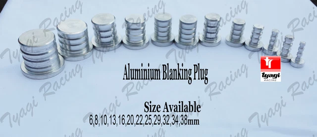 METALL ALUMINIUM BLINDSTOPFEN Werfen Silikon Schlauch Ablassventil Bov ...