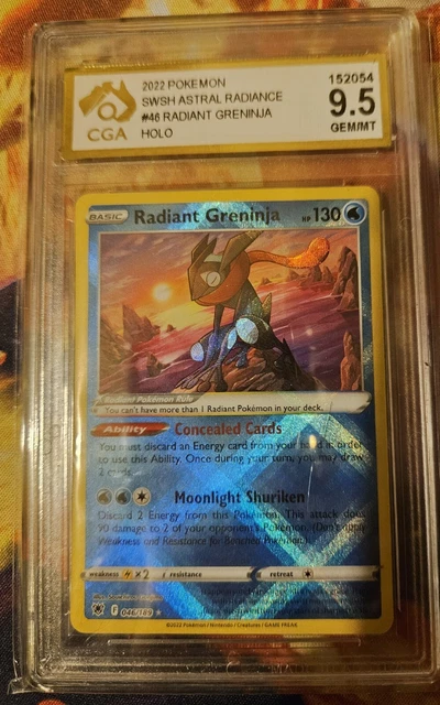 POKÉMON TCG 2022 Radiant Greninja SWSH- Astral Radiance #46 Holo CGA 9.5 EUR 78,65 - PicClick FR