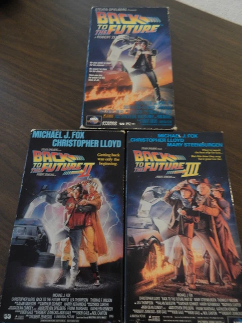 3 VHS LOT Back To The Future Part 1 2 3 Michael J. Fox Bundle Tested ...
