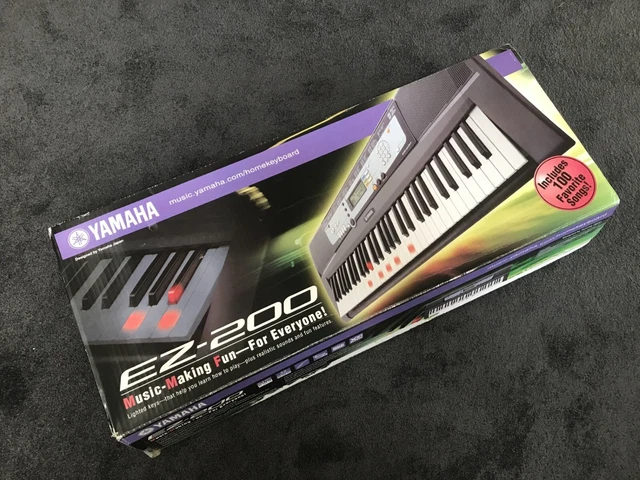 YAMAHA EZ200 MUSIC Keyboard with 61 illuminating keys - Opened / Unused ...