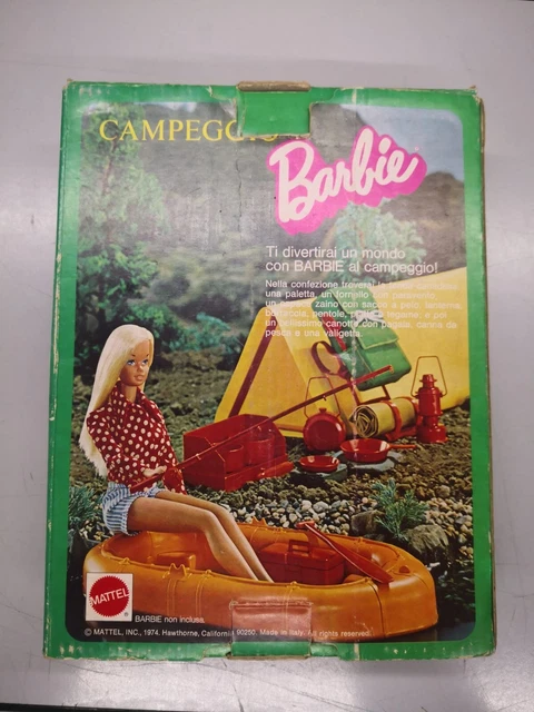 CAMPEGGIO BARBIE MATTEL Anni 70 Con Accessori E Scatola EUR 55,00 ...