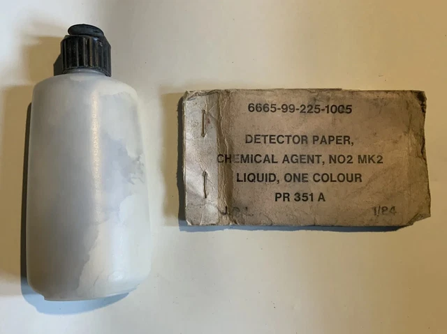 BRITISH ARMY SURPLUS equipment, NBC, fullers earth, detector paper ...