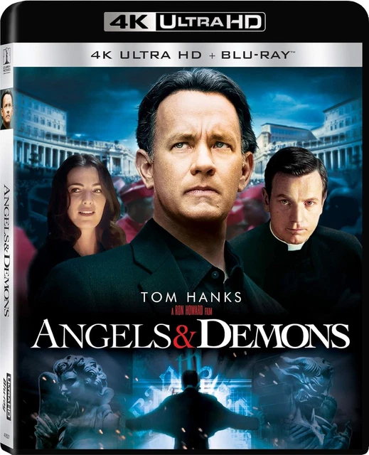 ANGELS & DEMONS (4K UHD + Blu-ray) (4K UHD Blu-ray) Tom Hanks Ewan ...