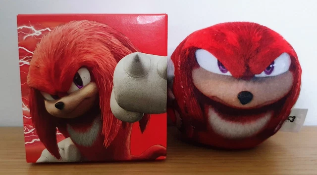 SONIC THE HEDGEHOG 3 Electric Power Up KNUCKLES Plush Ball McDonalds ...