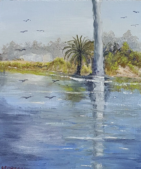 TRADITIONAL AUSTRALIAN LANDSCAPE Original Oil Painting Cheryl Mahon $35 ...
