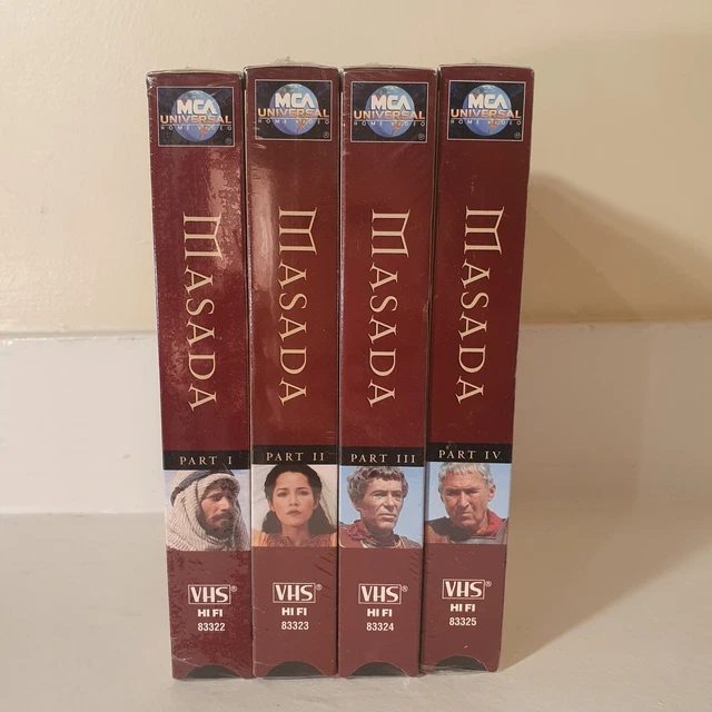 MASADA - EPIC Historical Mini Series VHS - 4 Video Tapes/Set, Brand New ...