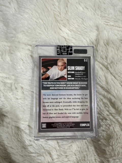 EMINEM / SLIM SHADY 2024 Complex X Gas Trading Cards OPEN EDITION BASE ...