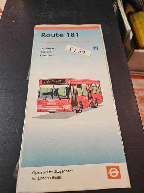 LONDON BUS TRANSPORT Timetable Leaflet Stagecoach HO5.92 £3.00 ...
