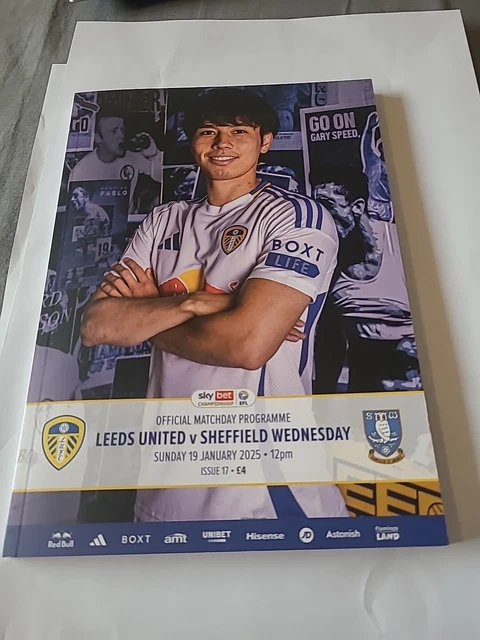 LEEDS UNITED V sheffield wednesday 2025 programm £5.42 - PicClick UK