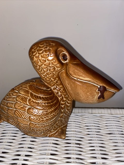 BENNETT’S STONEWARE PELICAN Pottery Money Box 1960 In Vgc £5.99 ...