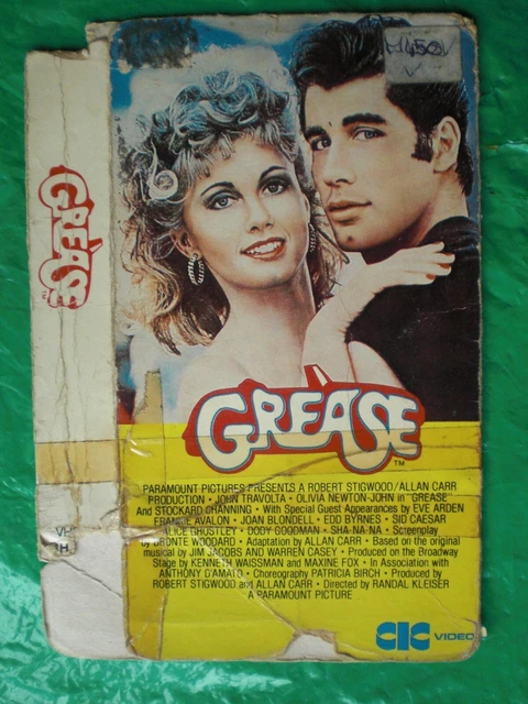 GREASE - Cic Pre-Cert Video Cardboard Box Only (Tatty) £7.54 - PicClick UK