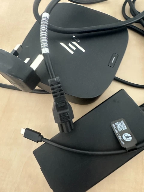 HP USB-C DOCK G5 Docking Station Inc 120W AC Adapter UK Mains Lead ...