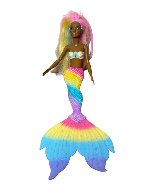 BARBIE DREAMTOPIA RAINBOW Magic Mermaid Doll Water-Activated Color ...