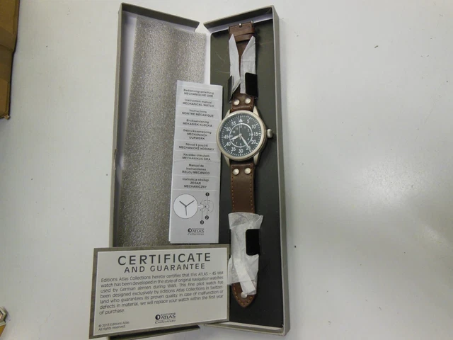 FLIEGERUHR PILOT WATCH Collection Editions Atlas Handaufzug Armbanduhr ...