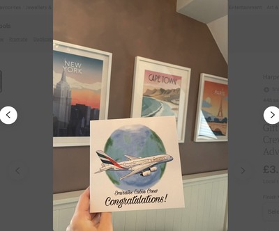 EMIRATES A380 CABIN Crew Pilot Congratulations Card Flight Attendant £3 ...