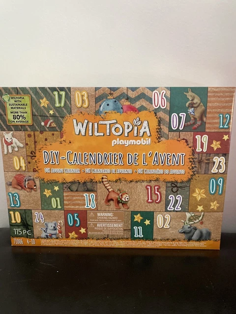 PLAYMOBIL WILTOPIA CALENDRIER de l'Avent réf 71006 dès 4 ans EUR 30,00 ...