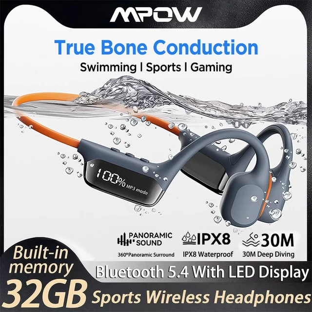 MPOW BLUETOOTH KOPFHÖRER Knochenschall Nackenbügel Headset Bone Conduction 32 GB EUR 34,80 ...