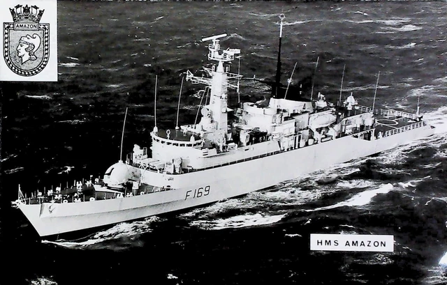 BRITISH ROYAL NAVY HMS H.M.S. Amazon Military Ships Photograph 22905 ...