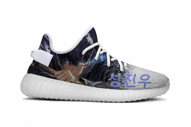 CUSTOM RARE SOLO Leveling Sung Jinwoo Paint splatter 350 Running Anime ...