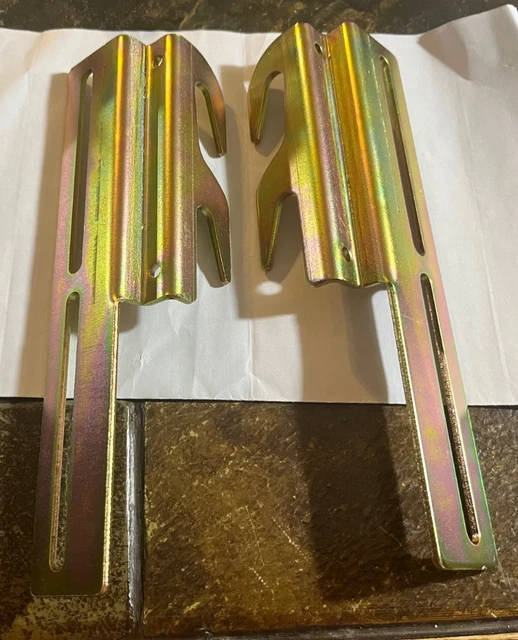 2PCS 711 BOLT on to Hook on Bed Frame Conversion Brackets with Hardware ...