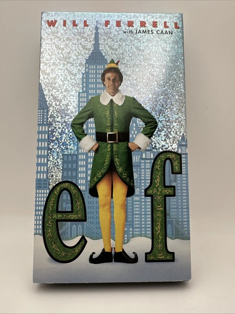 ELF (VHS 2004) Will Ferrell, James Caan, Zoey Deschanel, Rare Rental ...
