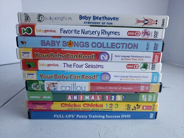10 - DVD Lot Kids Children Learning Baby Einstein Beethoven- DVDs ...