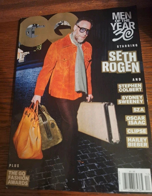 GQ MAGAZINE.. DECEMBER 2025/ January 2026 Issue.. Seth Rogen $11.77 ...