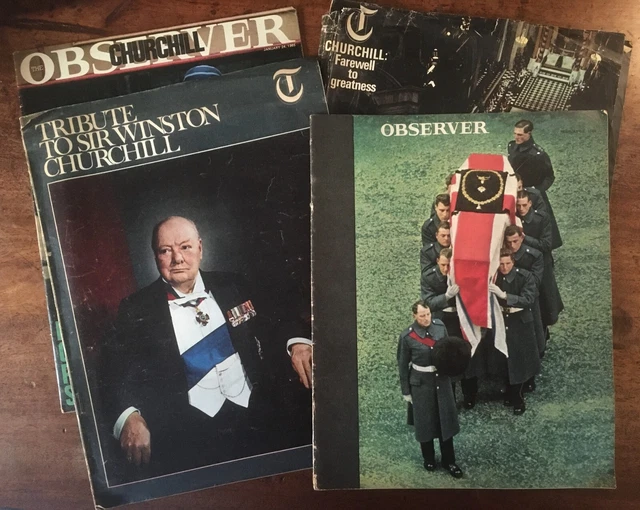 WINSTON CHURCHILL TRIBUTES Original Magazines 1965 £26.72 - PicClick UK