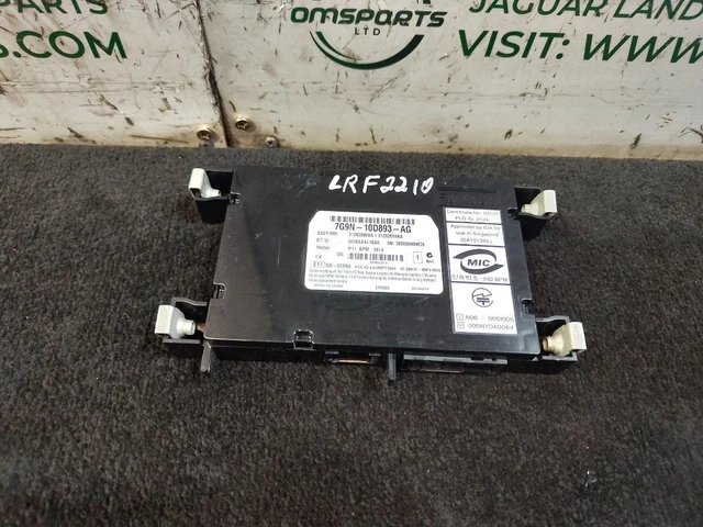 LAND ROVER FREELANDER 2 L359 Bluetooth Control Module Unit 7G9N-10D893 ...