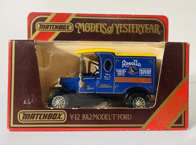 MATCHBOX MODELS OF Yesteryear Y-12 Ford Model T ROSELLA Car Delivery ...