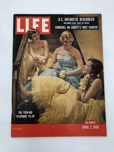 LIFE MAGAZINE APRIL 2 1956 Winston Churchill on Liberty's First Charter ...