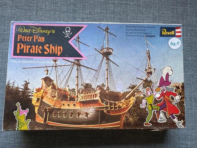 VINTAGE REVELL JOLLY Roger Pirate Ship Peter Pan Model Kit £89.08 ...
