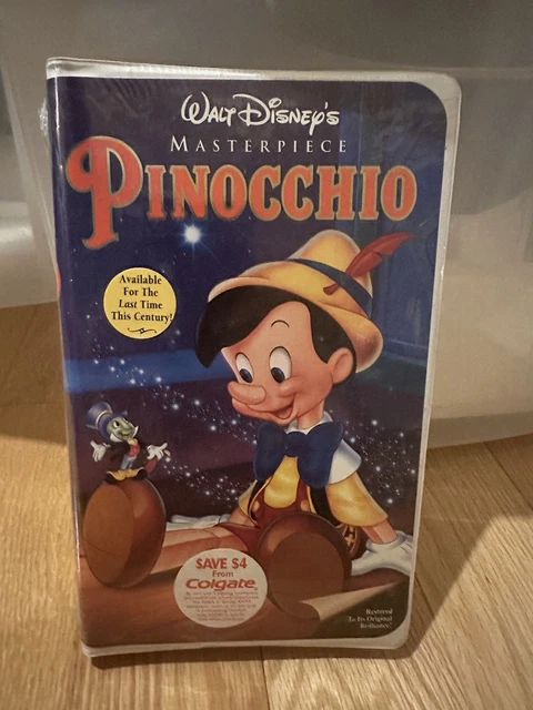 WALT DISNEY'S PINOCCHIO VHS (1993) - Sealed Clamshell £5.24 - PicClick UK