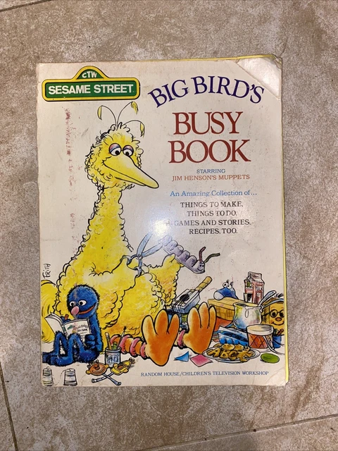 SESAME STREET - Big Bird’s Busy Book 1975 £14.86 - PicClick UK
