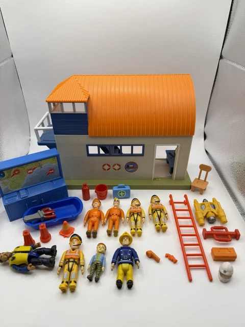 FIREMAN SAM Rescue Boat House Figures & Accessories Bundle £18.99 ...