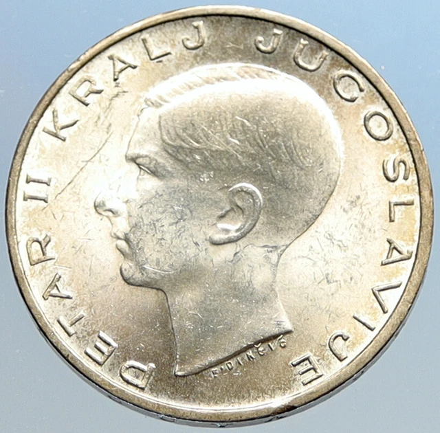 1938 JUGOSLAVIA RE Pietro II Aquila Antica VINTAGE Argento Moneta 20 Dinara i96886 EUR 110,48 ...