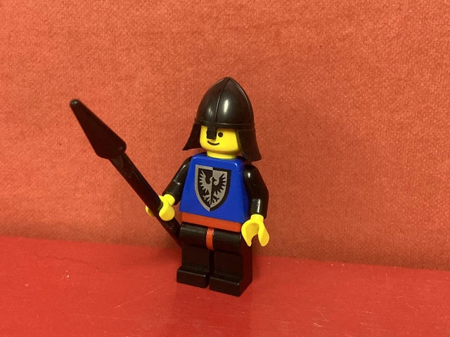 LEGO CASTLE BLACK Falcon Knight Minifigure cas099 From Sets 6062 6035 ...