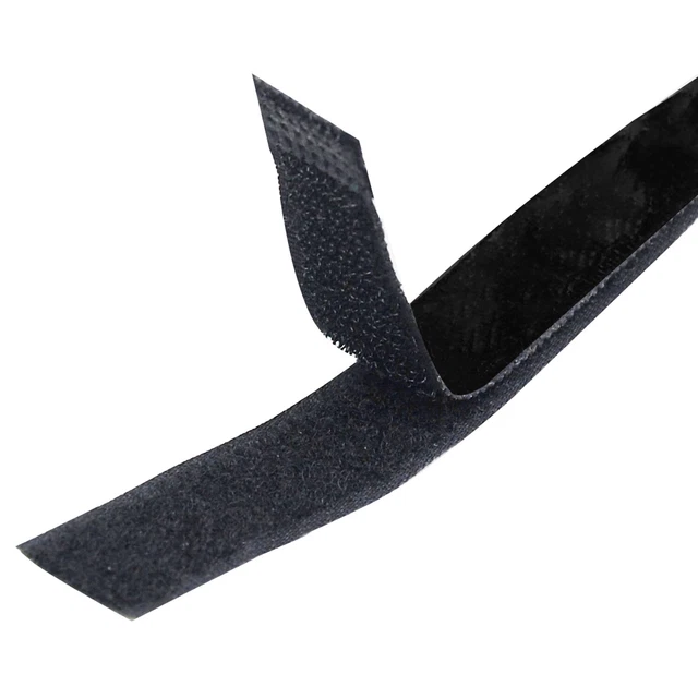 TRIXES VELCRO STRIP 1M NEW 20mm Wide Self Adhesive Back Black Hook Loop ...
