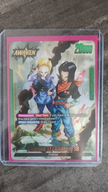 CARTE DRAGON BALL fusion world fb01 ANDROID 17/18 L* Alt Art EUR 40,00 - PicClick FR