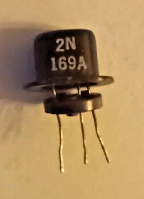 VINTAGE ORIGINAL GE NPN Germanium Transistor 2N169A Oval Case 15V/3MHz ...
